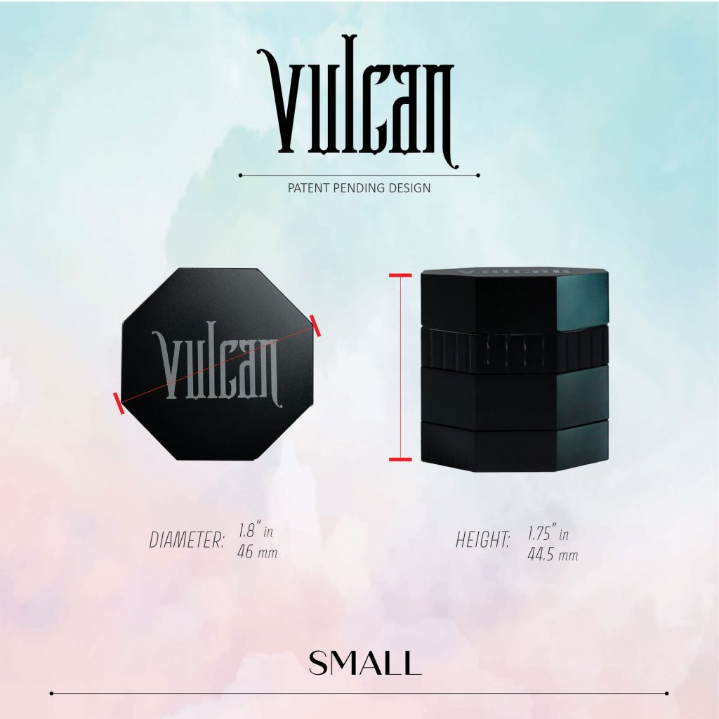 Vulcan Grinders - Vulcan 46mm Fully Magnetic 4pc Herb Grinder-Black ...