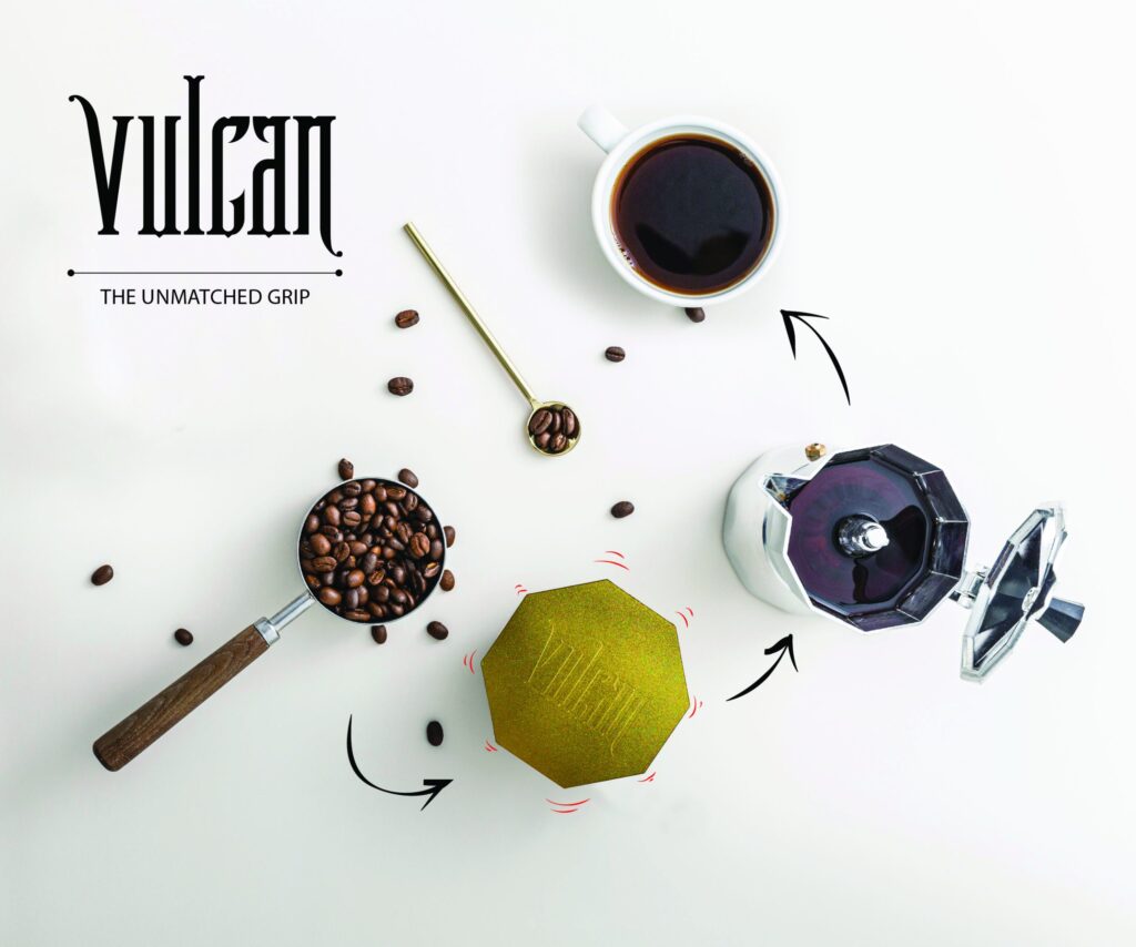Vulcan 75mm Fully Magnetic 4pc Herb Grinder-Gold - Vulcan Grinders