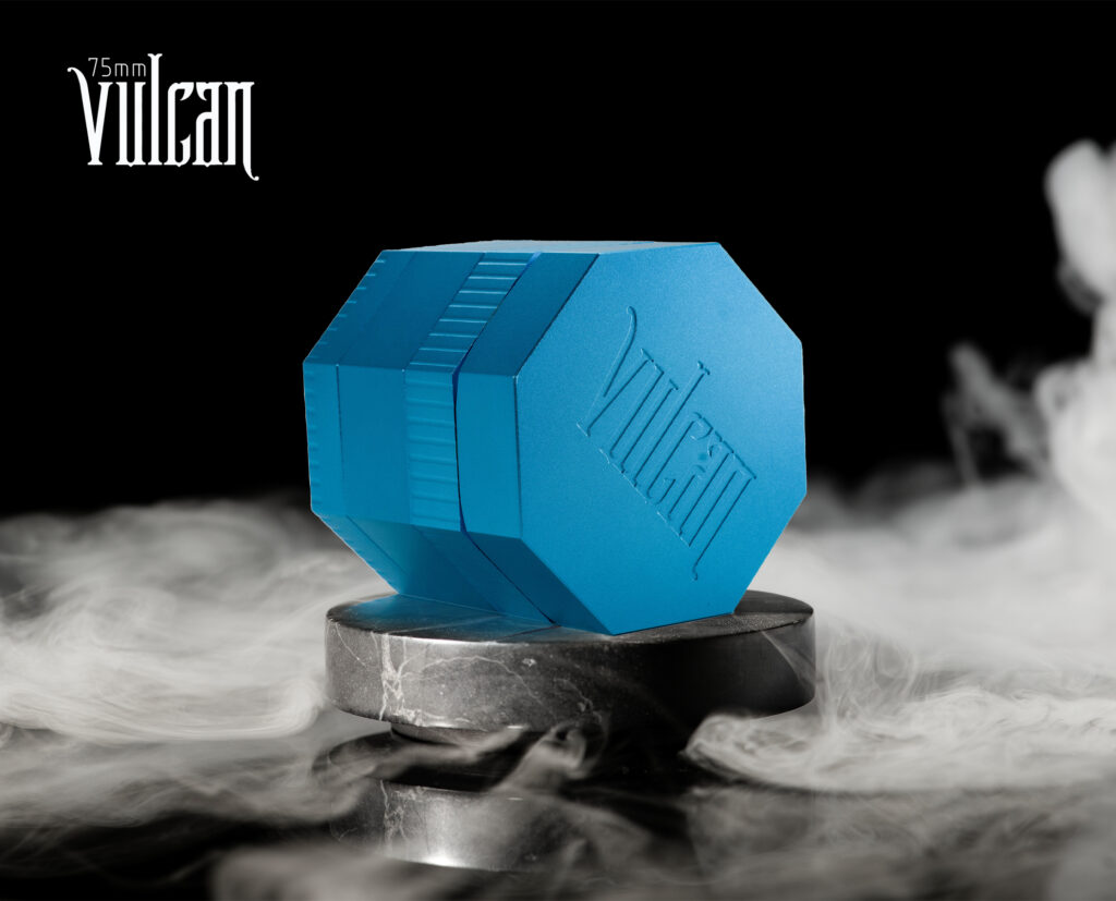 Vulcan 75mm Fully Magnetic 4pc Herb Grinder-Blue - Vulcan Grinders